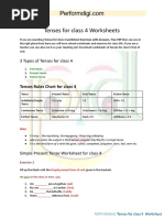 Verbs Class 4 Worksheet Net Explanations | PDF