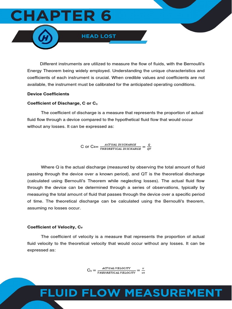 Chapter 6 | PDF | Flow Measurement | Fluid Dynamics