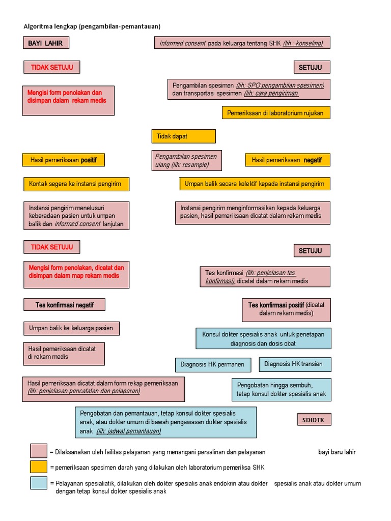 algoritma pelayanan SHK | PDF