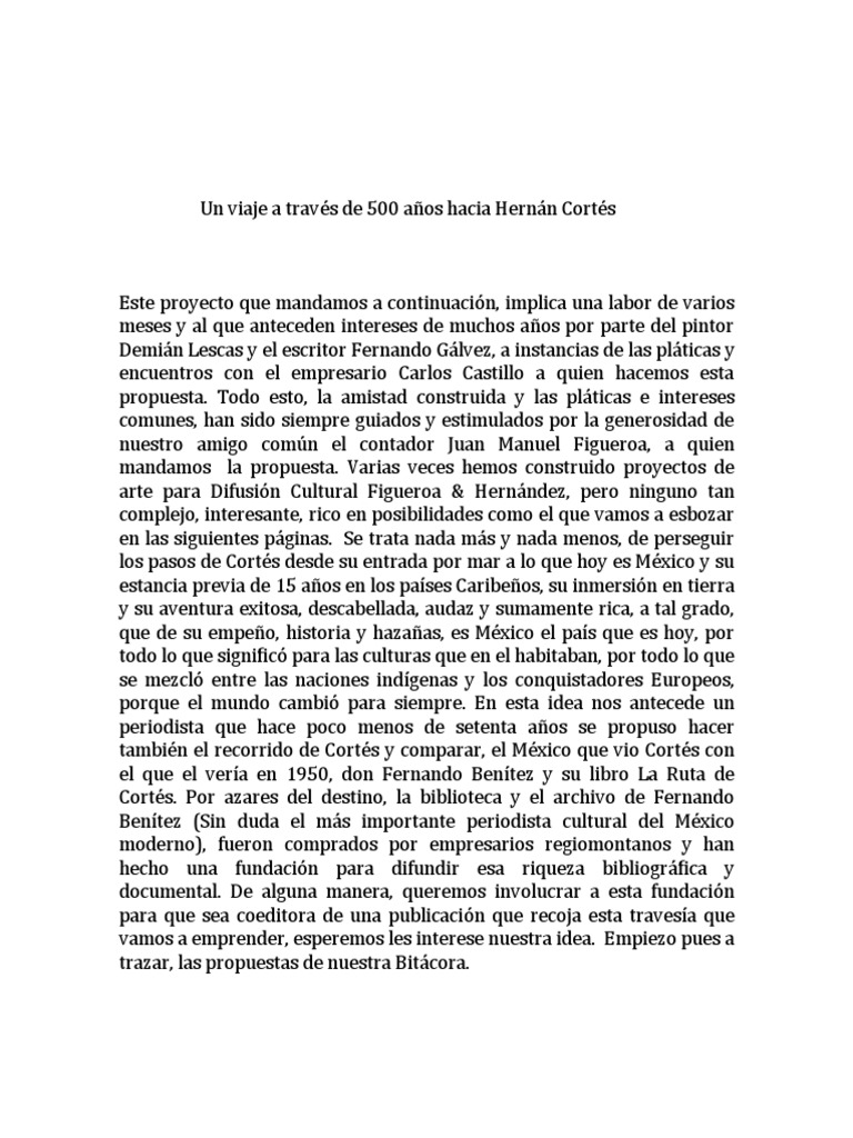 Ruta Hernan Cortes | PDF | Hernán Cortés | México