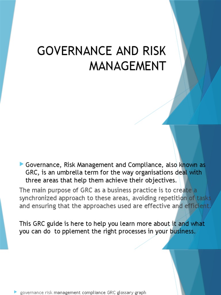 GRC Implementation and Benefits Guide | PDF | Risk | Risk Management