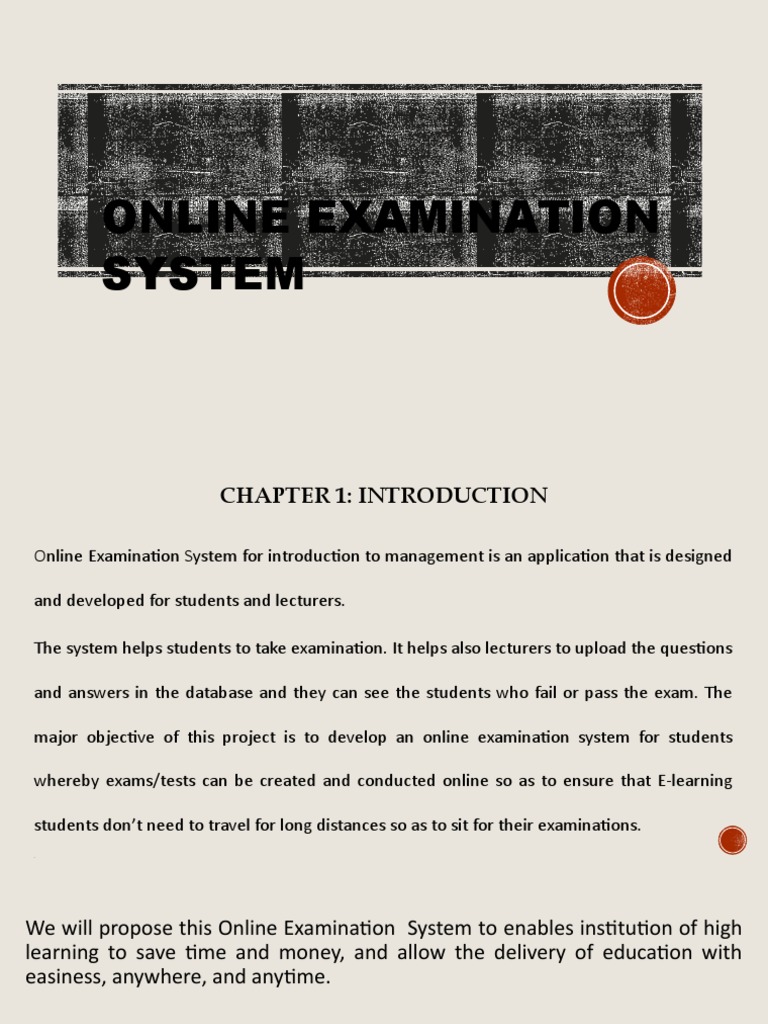 Online Examination System Pdf Career Growth Technology