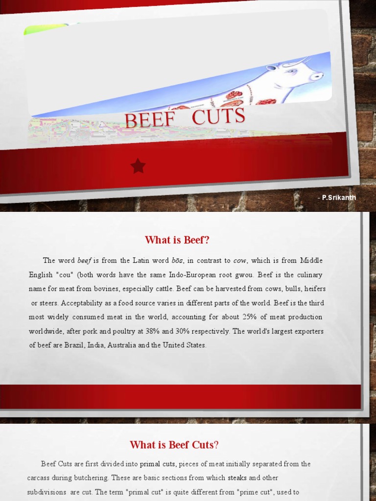 Beef Cuts | PDF | Beef | Chuck Steak