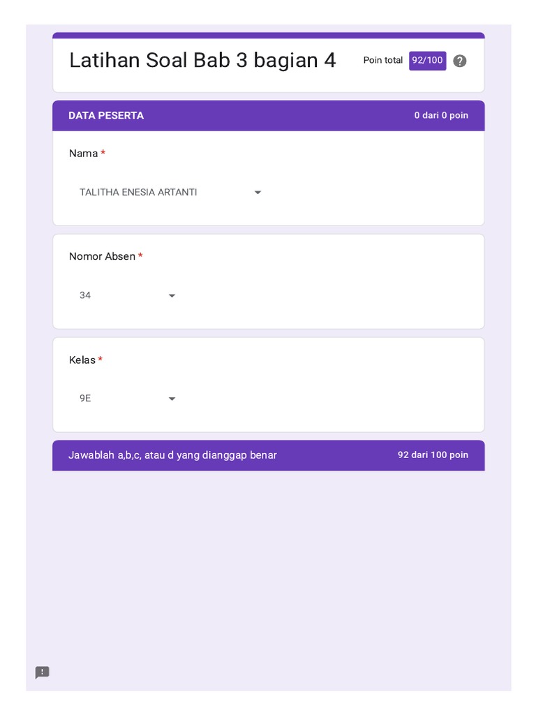 Latihan Soal Bab 3 Bagian 4122632 | PDF | Bisnis