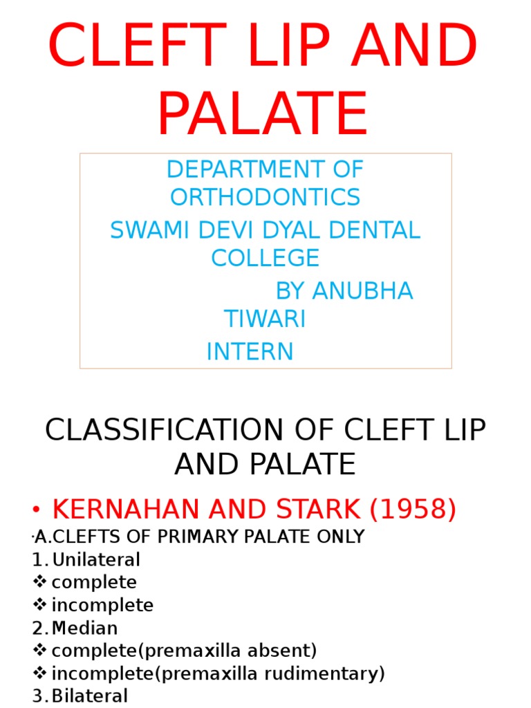 Cleft Lip and Palate | PDF | Congenital Disorder | Mouth