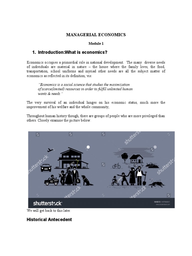 Introduction to Managerial Economics | PDF | Economics | Economic System