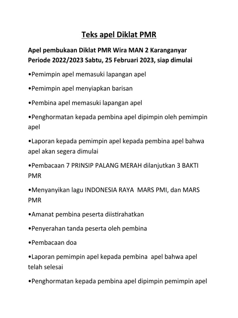 Teks Apel Dikla-WPS Office | PDF