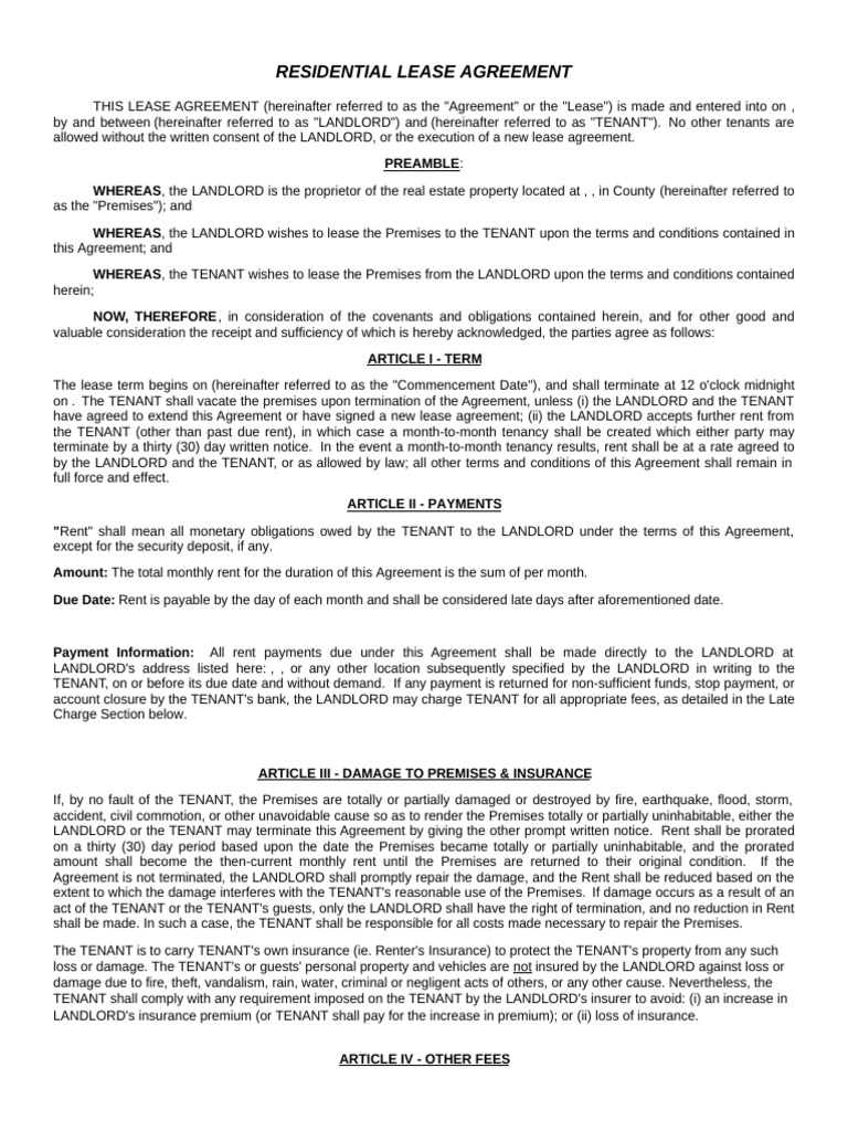 Lease Agreement | PDF | Leasehold Estate | Lease