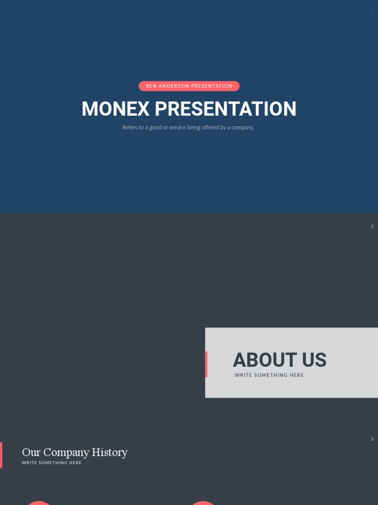 Monex PowerPoint Template Dark | PDF | Marketing | Online Advertising