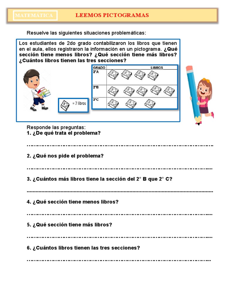 Ficha Mat-Leemos Pictogramas | PDF Ficha Mat-Leemos Pictogramas | PDF