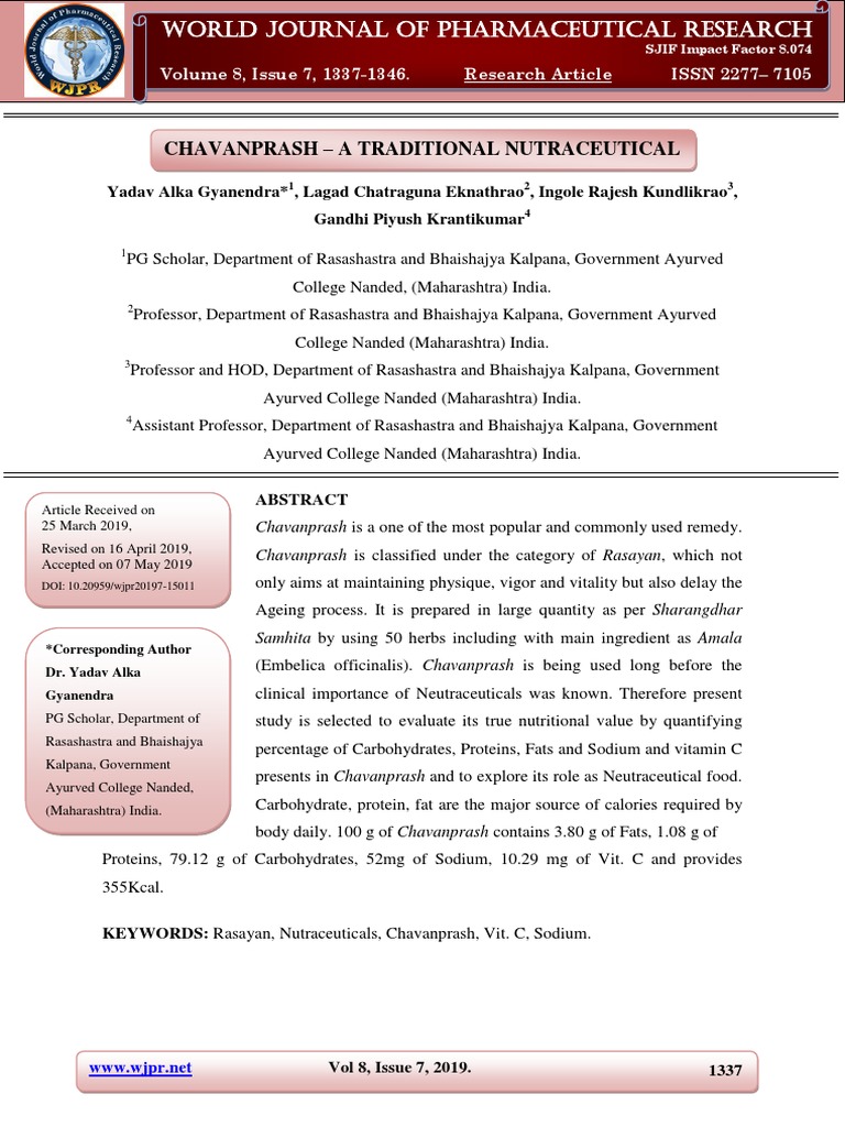 Exploring the Nutritional Value and Health Benefits of the Traditional ...