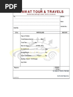 Tour Travel Bill | PDF