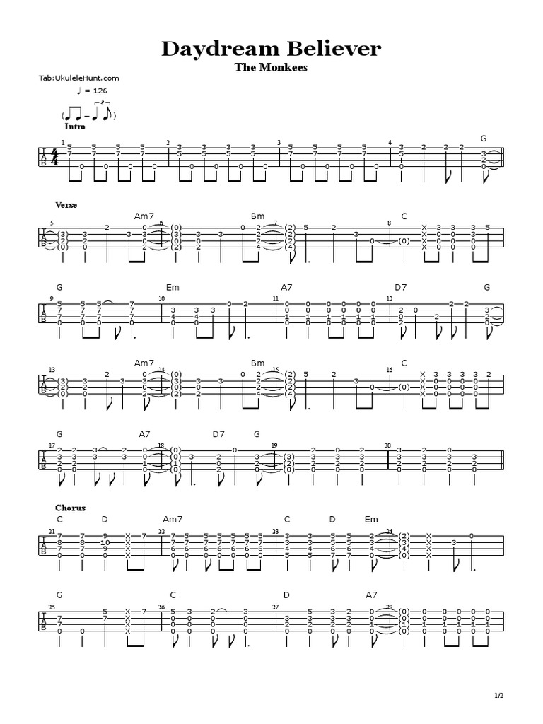 Daydream Believer | PDF | Songs Written | Songs