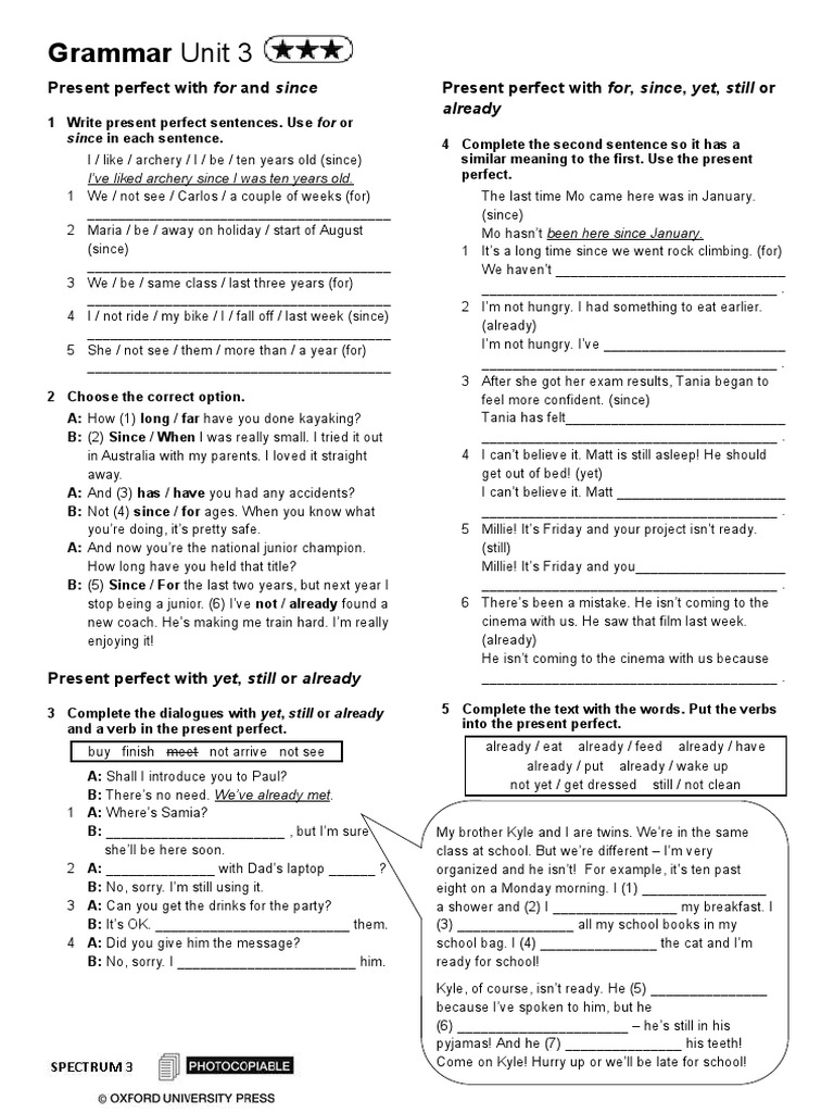 Revision Extension Unit 3 - 3 | PDF