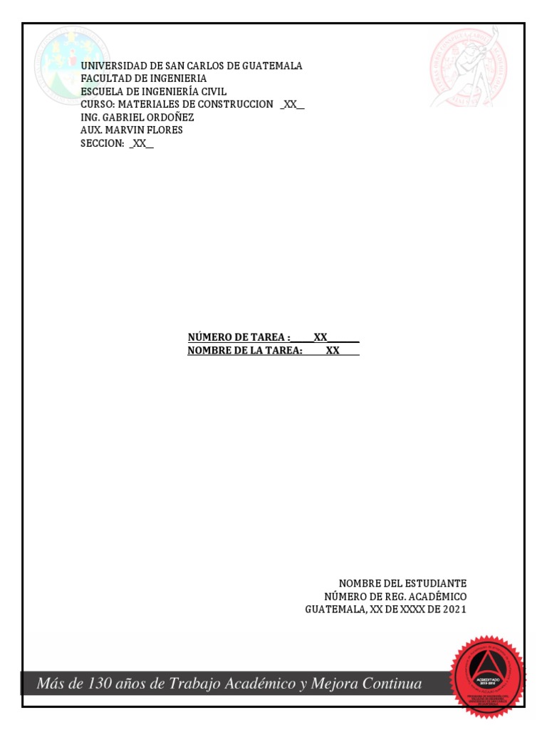 Caratula Del Curso | PDF