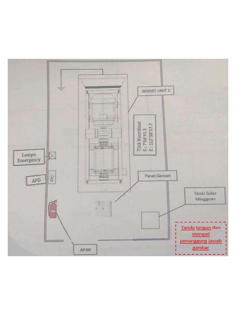 Contoh Gambar Tata Letak Pembangkit Atau Instalasi | PDF