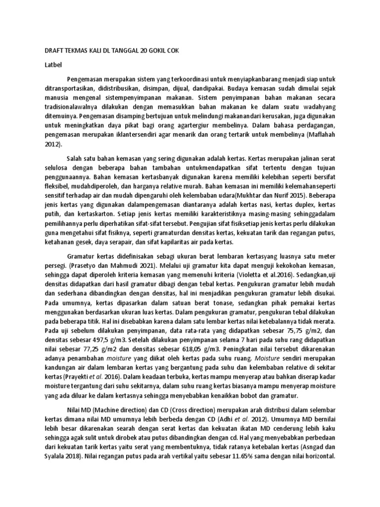 Draft Tekmas Kali DL Tanggal 20 Gokil Cok | PDF | Sains & Matematika