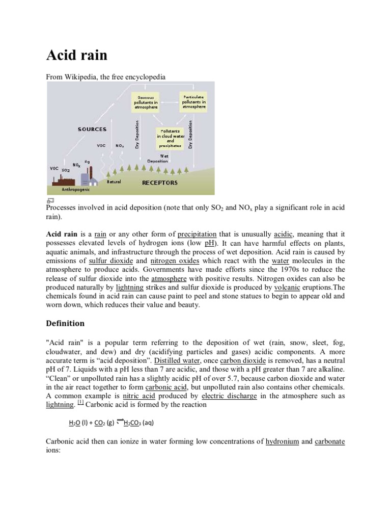 Acid Rain | PDF