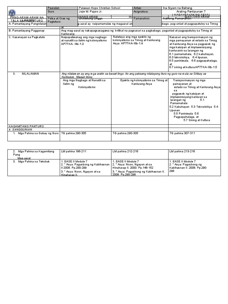 Dll-Ap 7 Week 2 | PDF