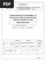 Method Statement For Excavation and Backfilling | PDF | Specification ...