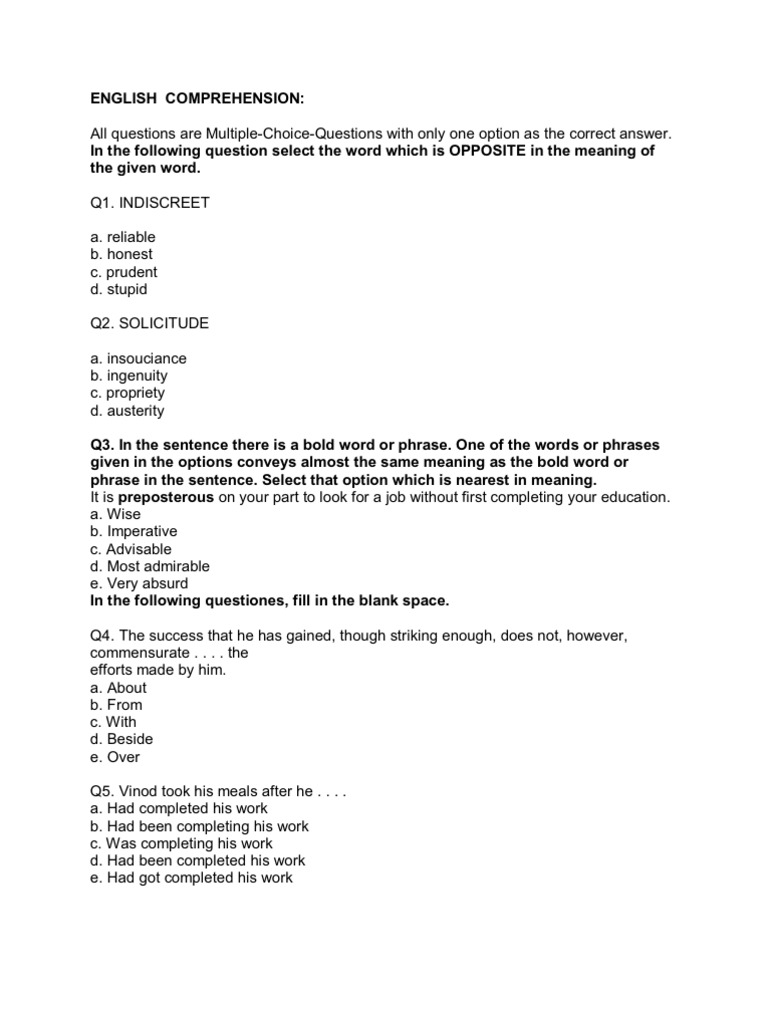 Amcat@Sample Paper | PDF