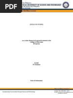 UREC Form 18 Terminal Report Template | PDF | Scientific Method ...