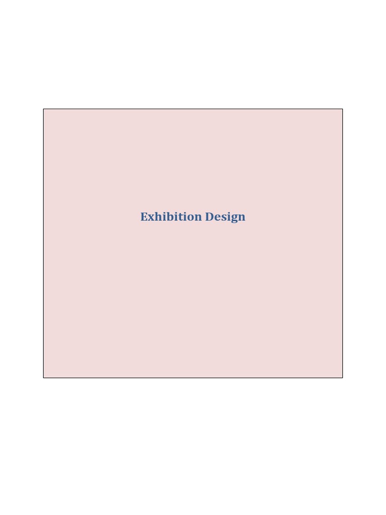 967-2.3 Exhibition Design | PDF | Concept | Museum