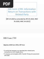 Guidelines for BIR Form 1709 Submission | PDF | Taxes | Audit