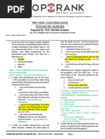 Refresher Course: Preboard Examination Nursing Practice I: Basic Foundation of Nursing and ...