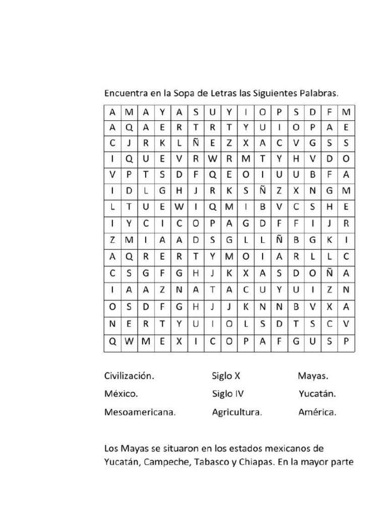 Actividad MAYAS | PDF