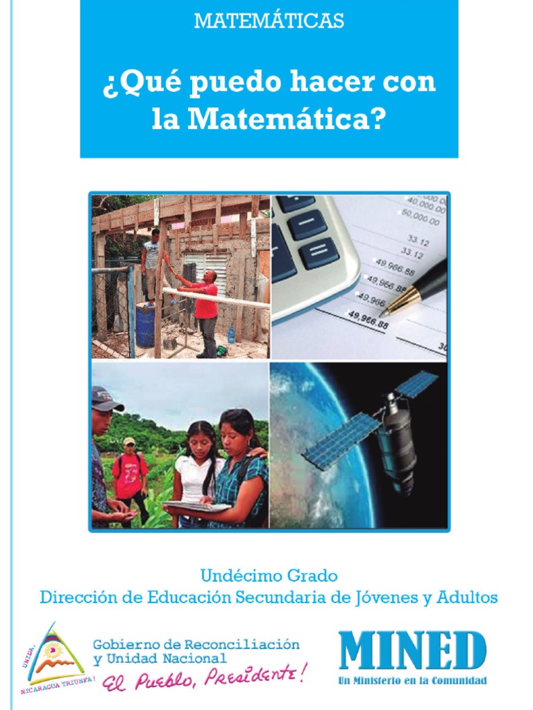 Matematica Undecimo Grado | PDF | Determinante | Matriz (Matemáticas)
