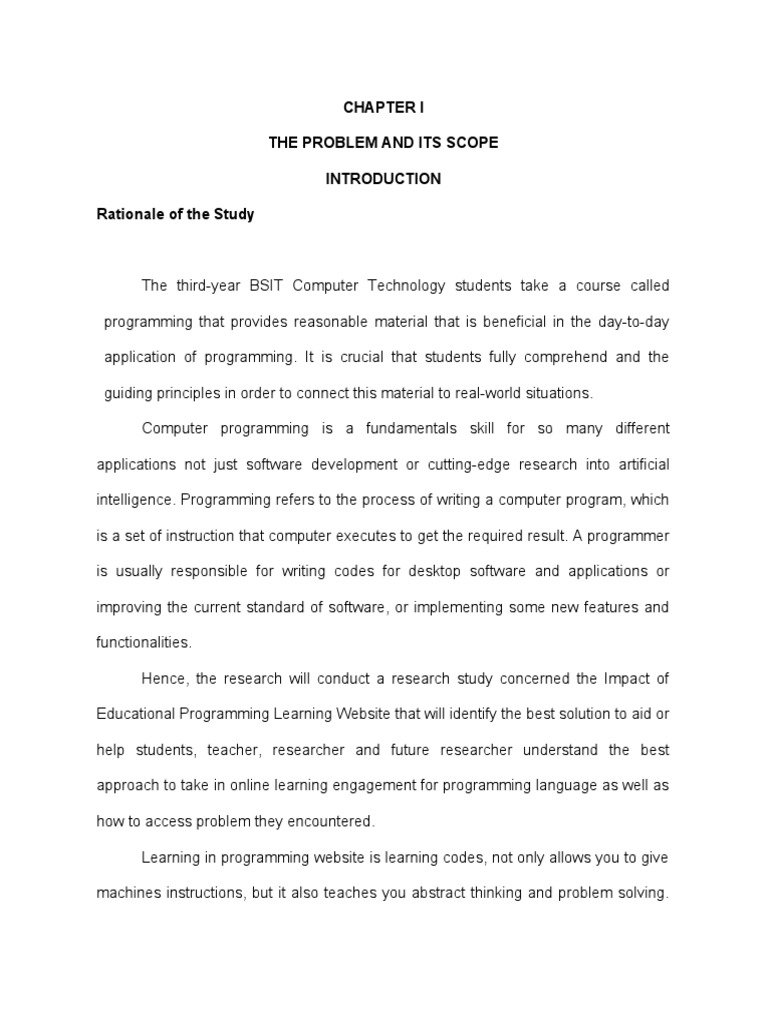 Chapter 1 2 3 Draft Final 3b-1 | Download Free PDF | Computer Programming | Educational Technology