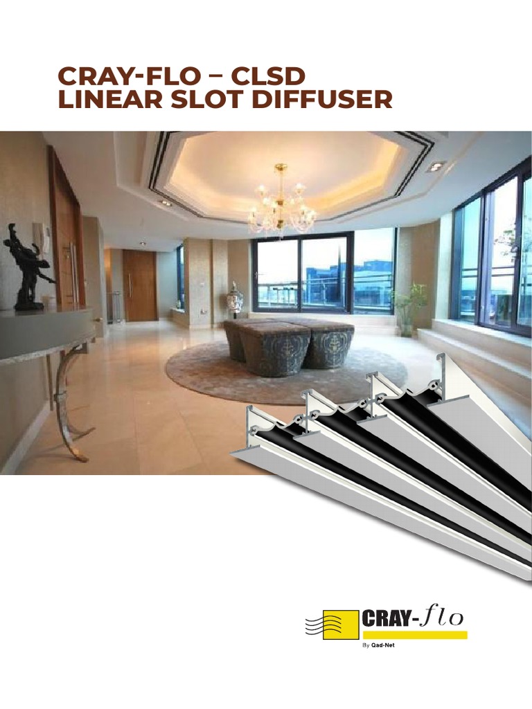 21 Linear Slot Diffusr | PDF | Duct (Flow) | Mechanical Engineering