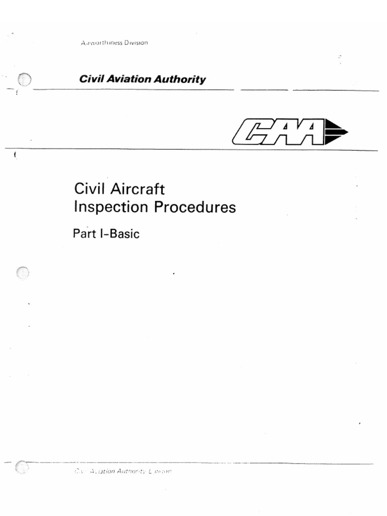 Civil Aircraft Inspection Procedures | PDF