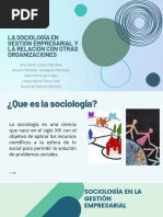 Relación de La Sociología en Las Organizaciones | PDF | Business | Sociología