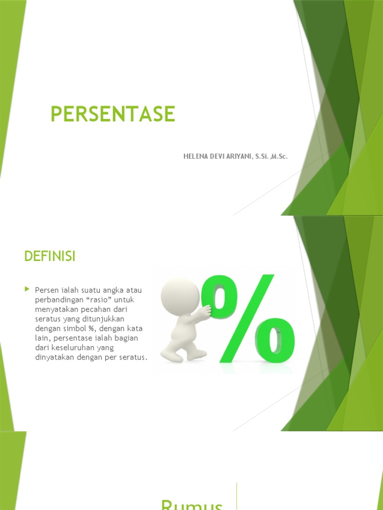 Materi Persentase | PDF | Seni & Disiplin Bahasa | Sains & Matematika