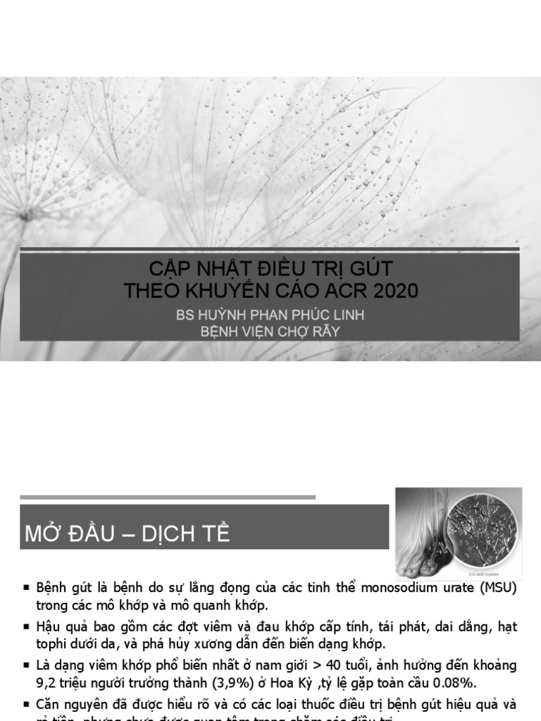 Cập Nhật Điều Trị Gout Theo Khuyến Cáo ACR 2020 - BS. Huỳnh Phan Phúc ...