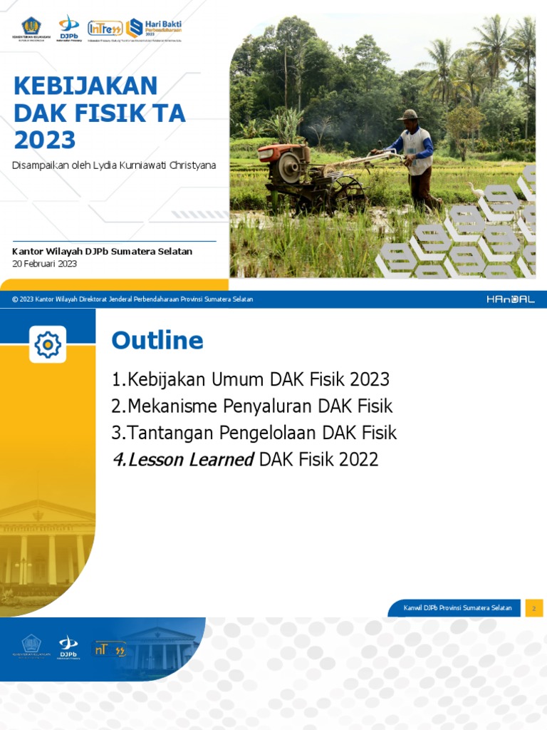 Materi DAK Fisik - Tahun 2023 | PDF