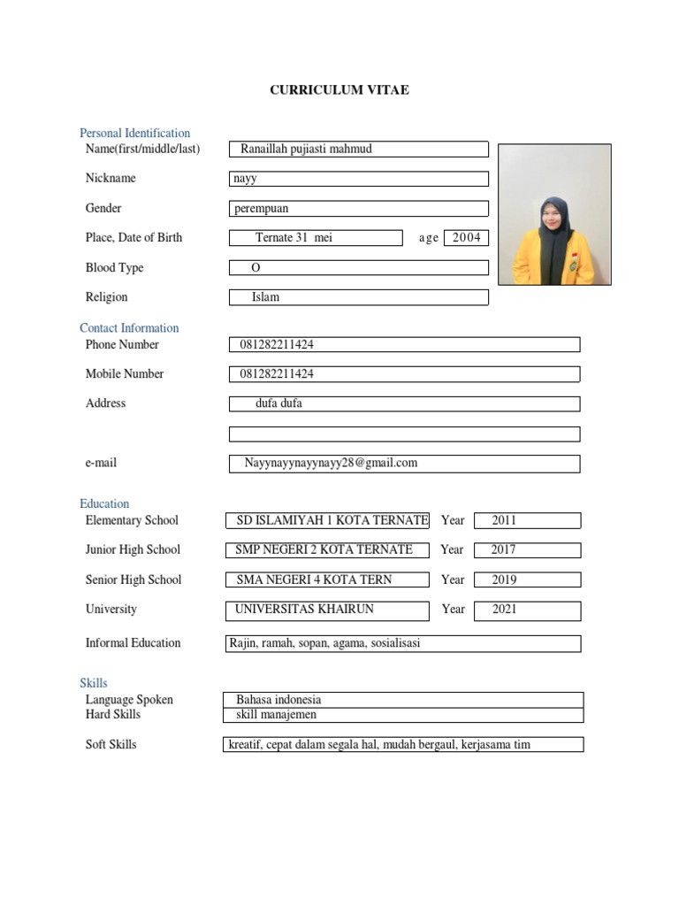 CURRICULUM VITAE-SWOT (BEM 2022-2023) NN | PDF