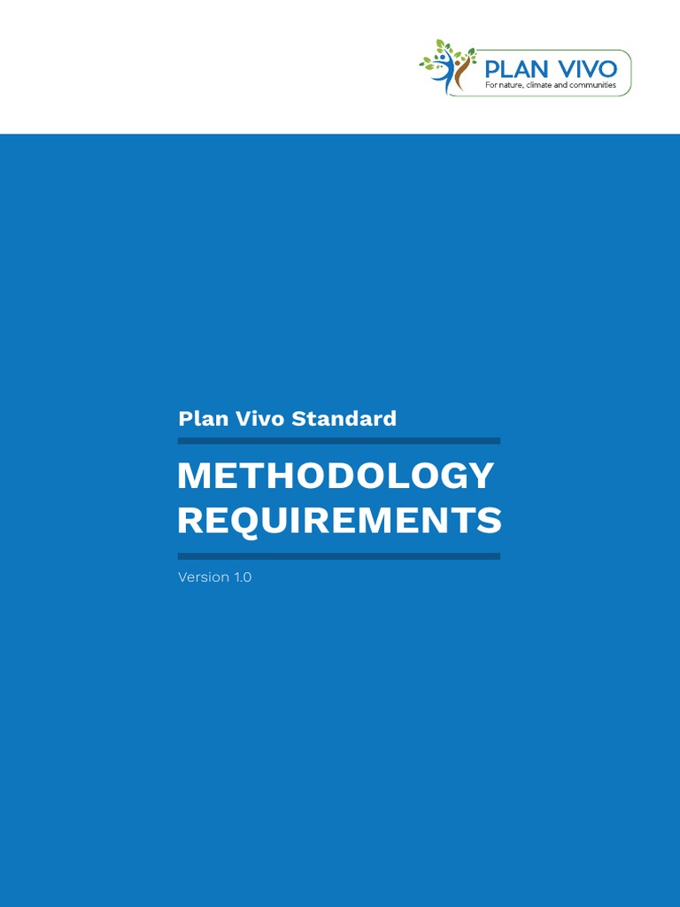 02 Plan Vivo Standard Methodology Requirements Web | PDF | Carbon Offset | Uncertainty