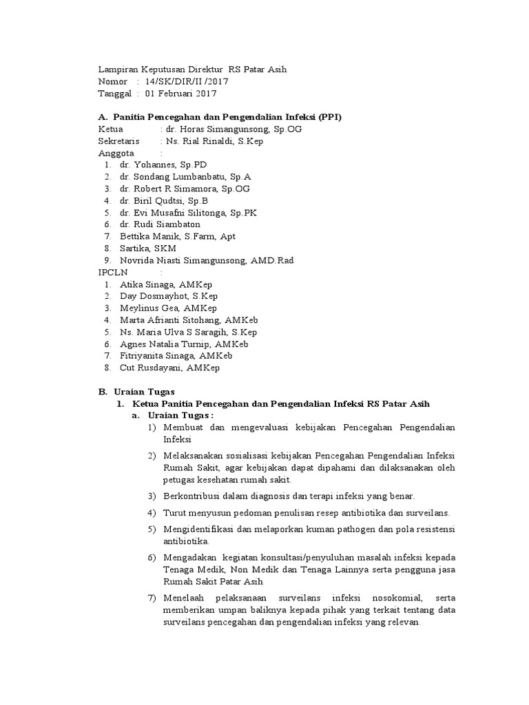 Lampiran SK PPI | PDF