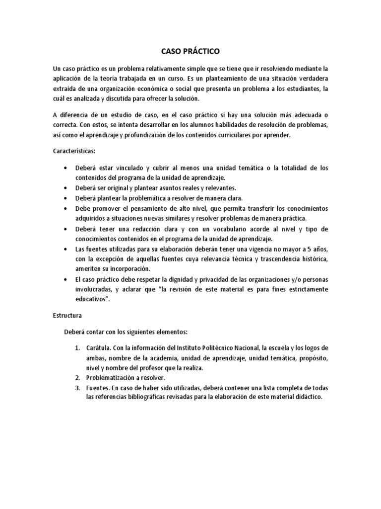 Caso Practico | PDF