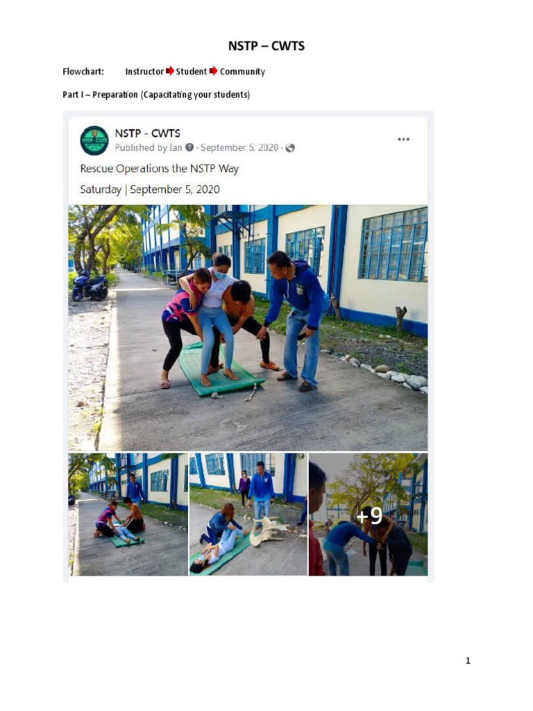 NSTP Community Immersion Flowchart | PDF