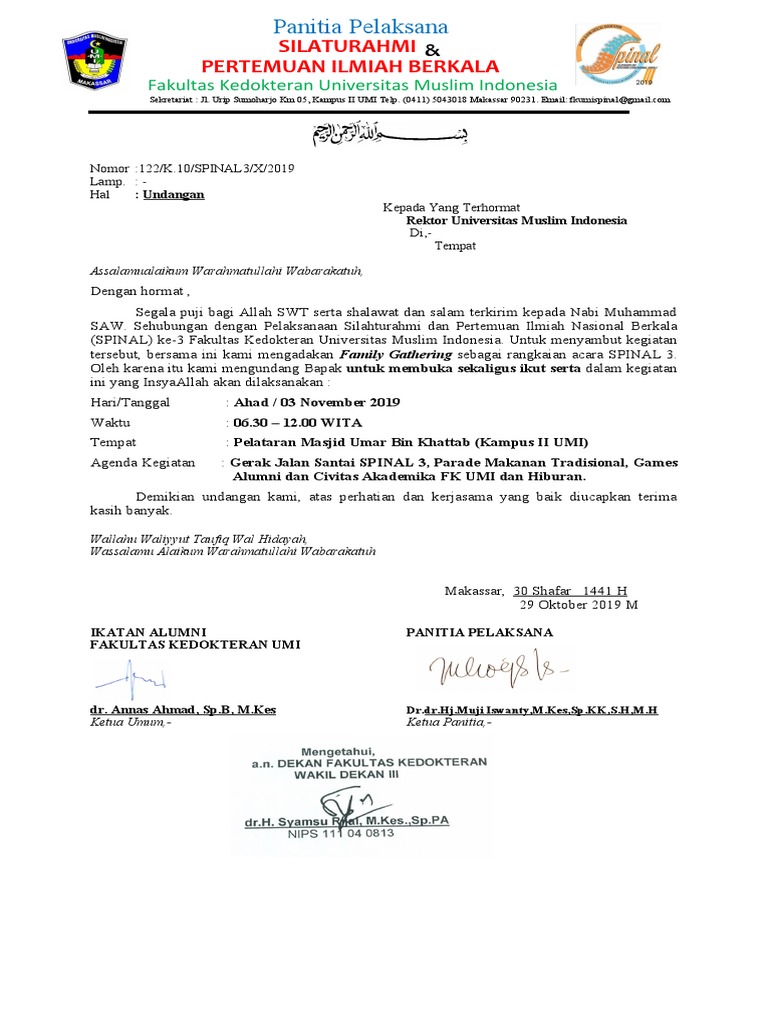 Surat Undangan Family Gathering | PDF