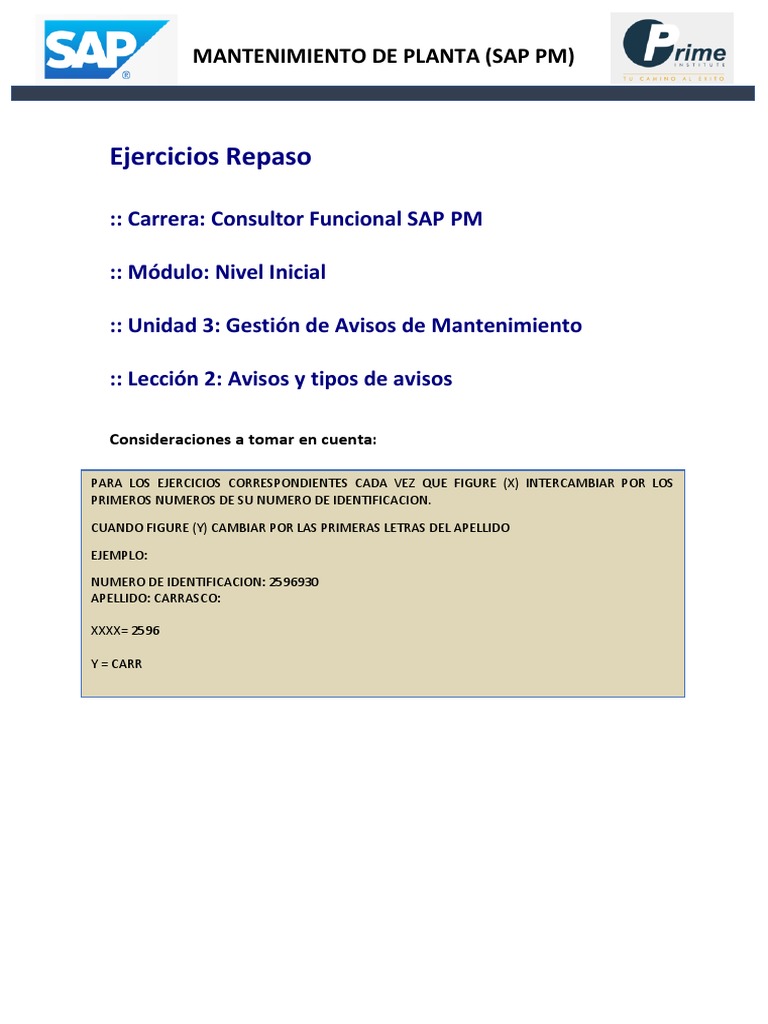 Ejercicio Unidad 3 Leccion 2 | PDF