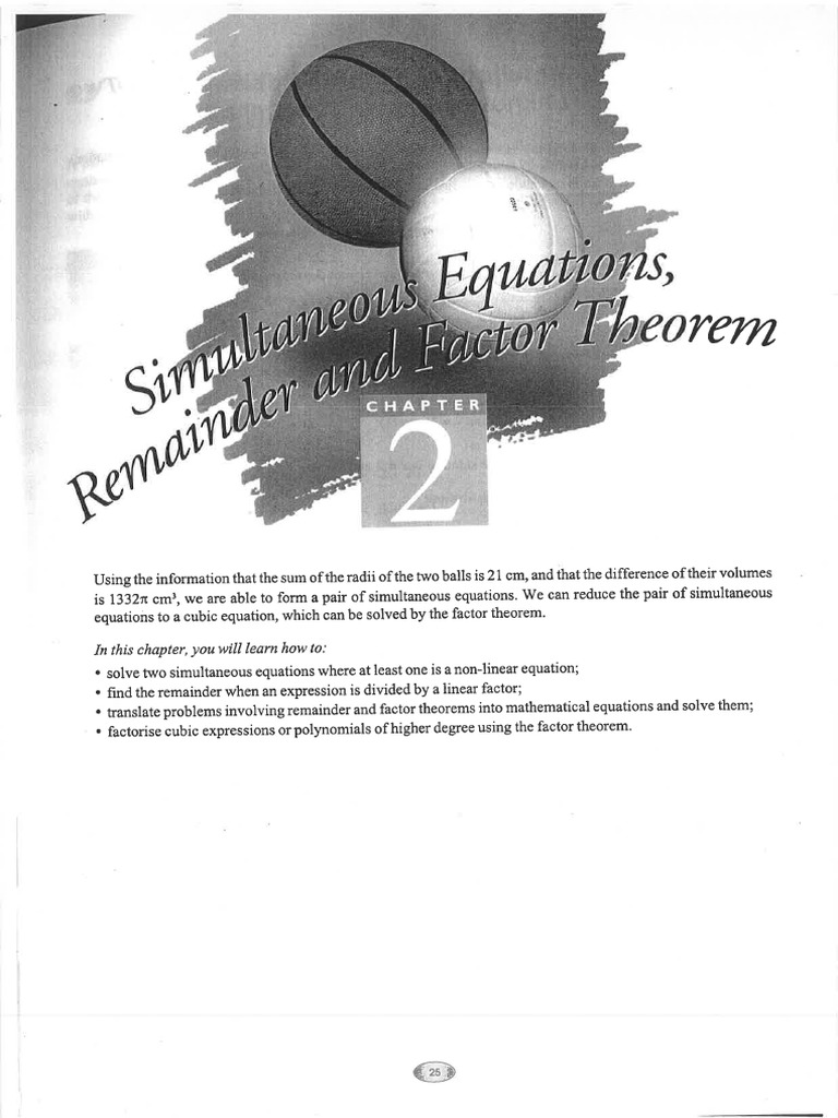 Gr10_Factor and remainder theorem | PDF