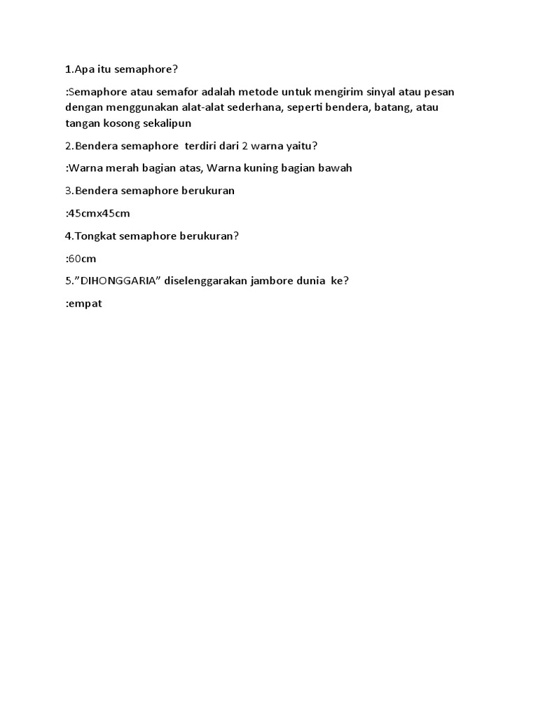 Soal Semaphore | PDF