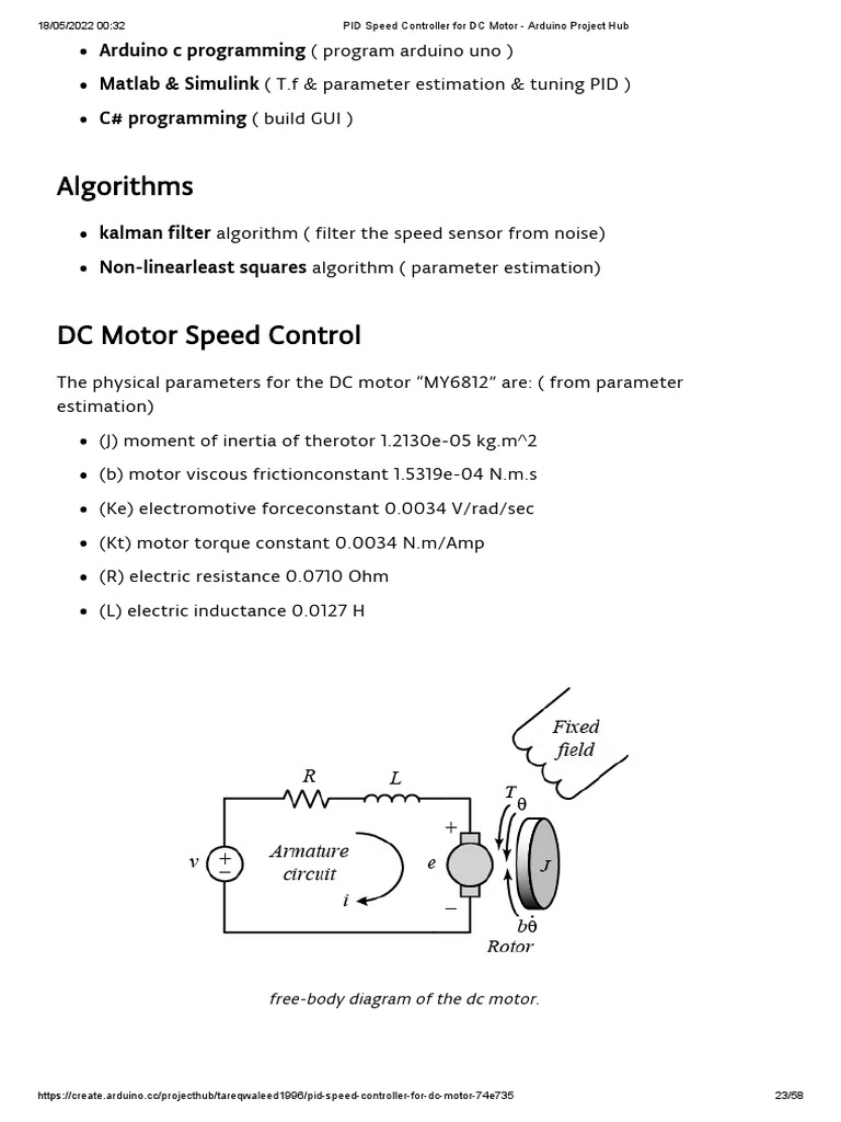 PID Speed Controller For DC Motor - Arduino Project Hub | PDF | Control ... PID Speed Controller For DC Motor - Arduino Project Hub | PDF | Control ...