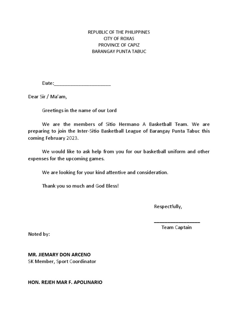 Solicitation Basketball | PDF