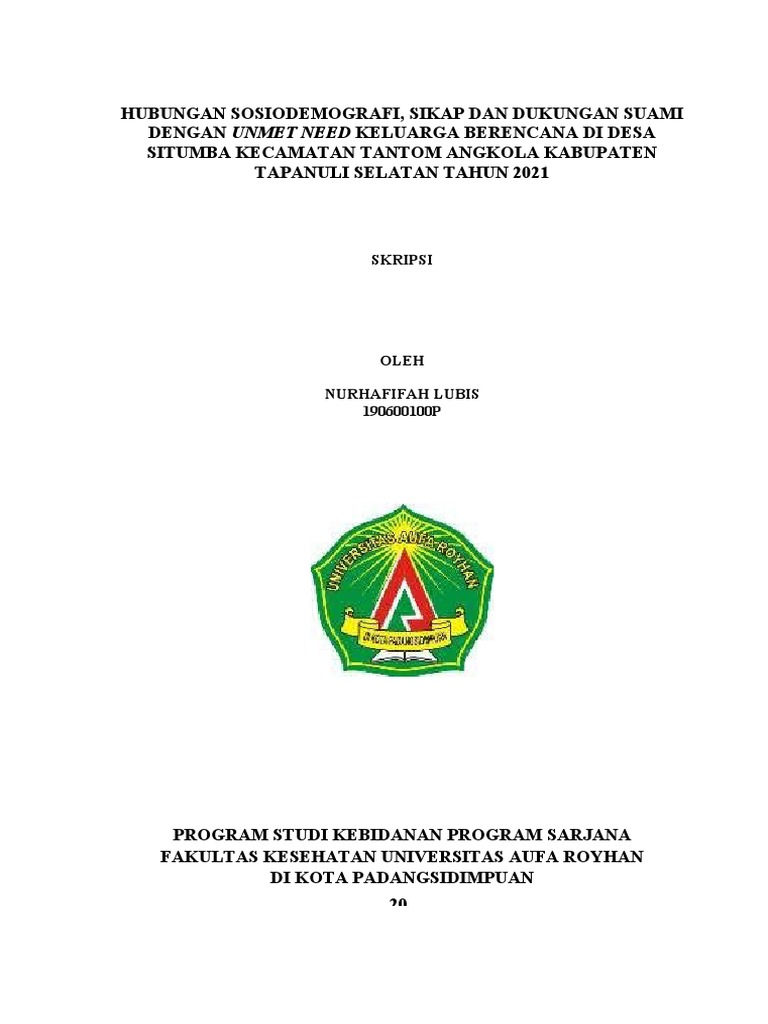 Skripsi Nurhafifah Lubis | PDF